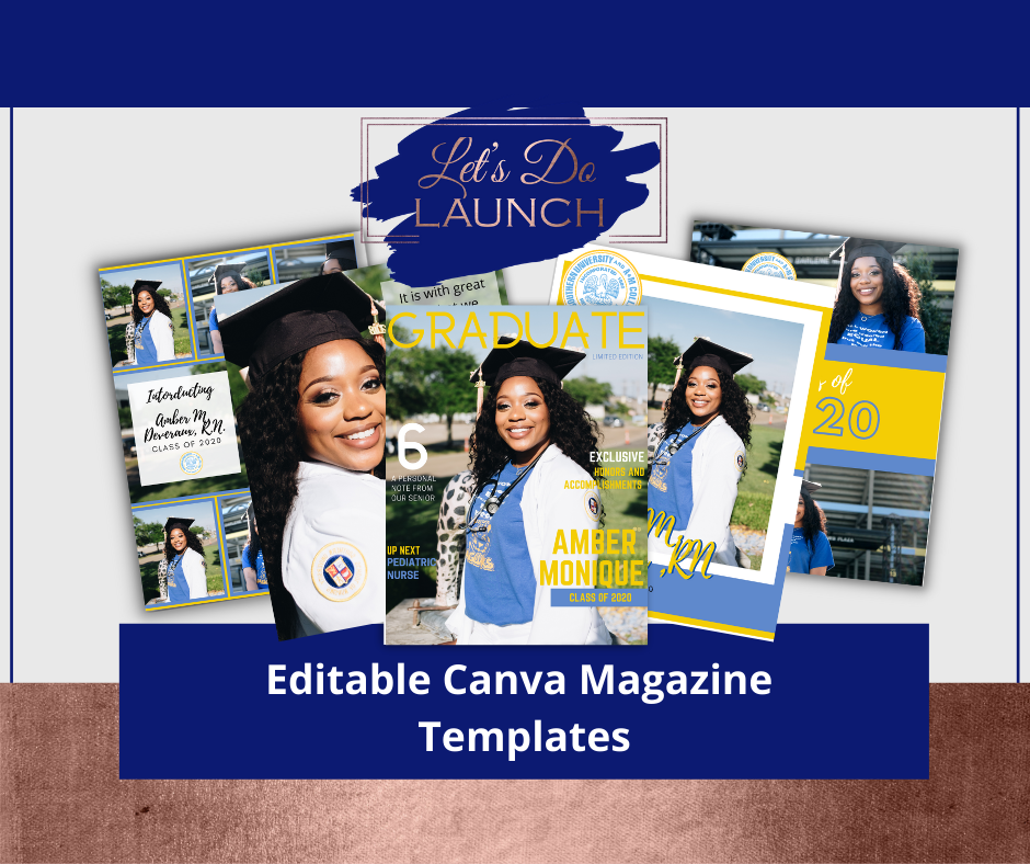 Editable Canva Magazine Template