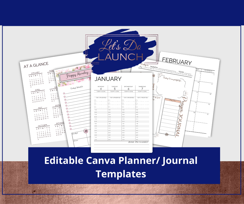 Editable Canva Planner/Journal Templates