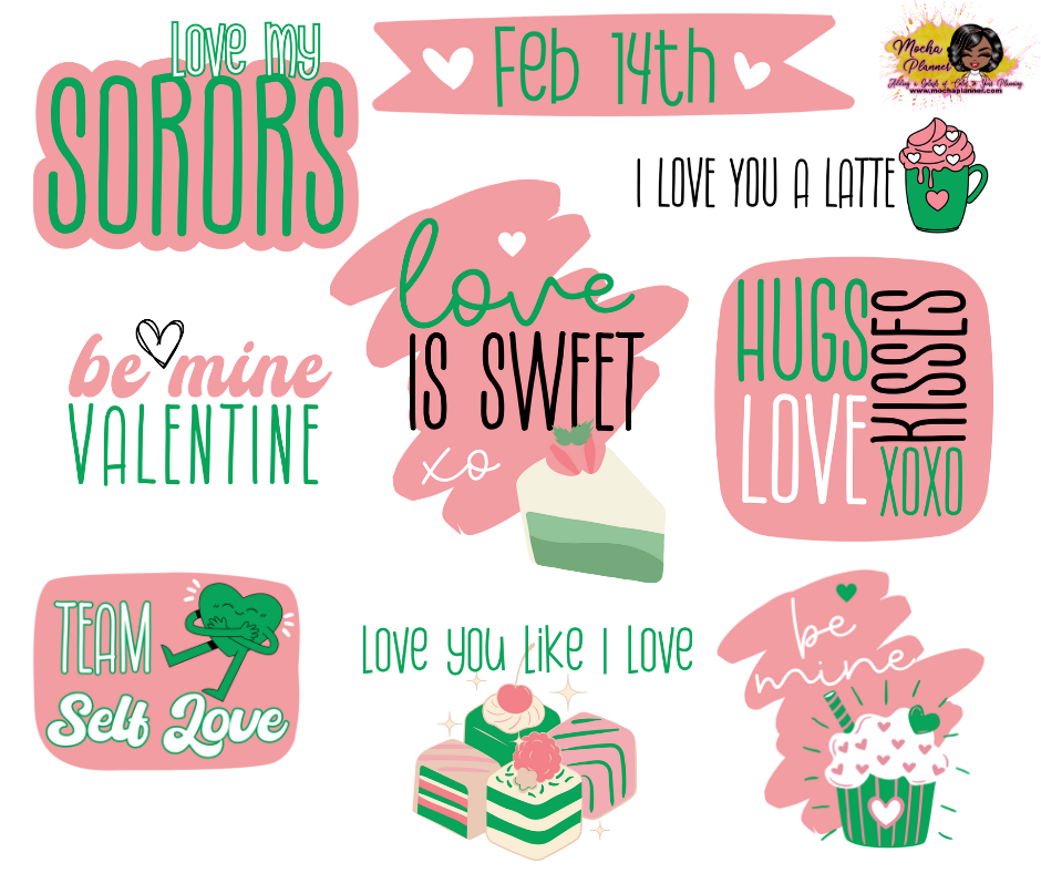 $5 Sorority Inspired Love it LAUNCH it Valentines Day Digital Sticker